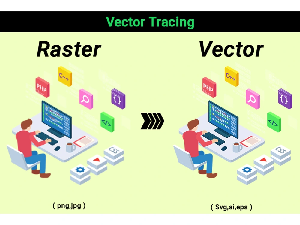 Jpg or png files converted to SVG through vector tracing. | Upwork