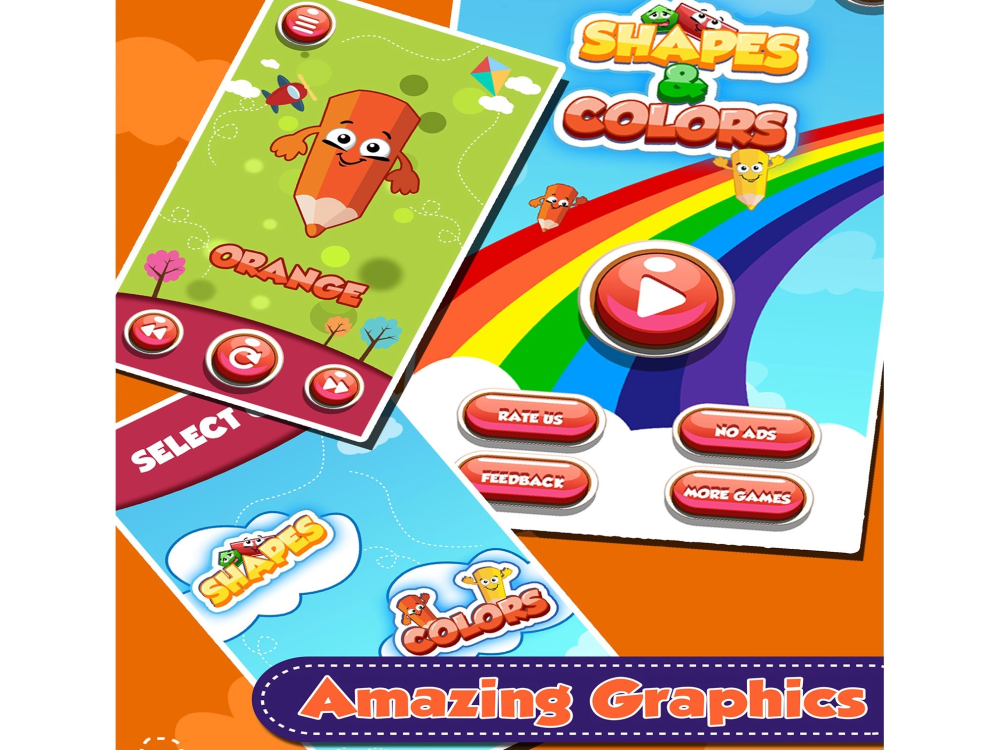 Shapes and Color Learning Game for kids Build on Unity for Android and ...