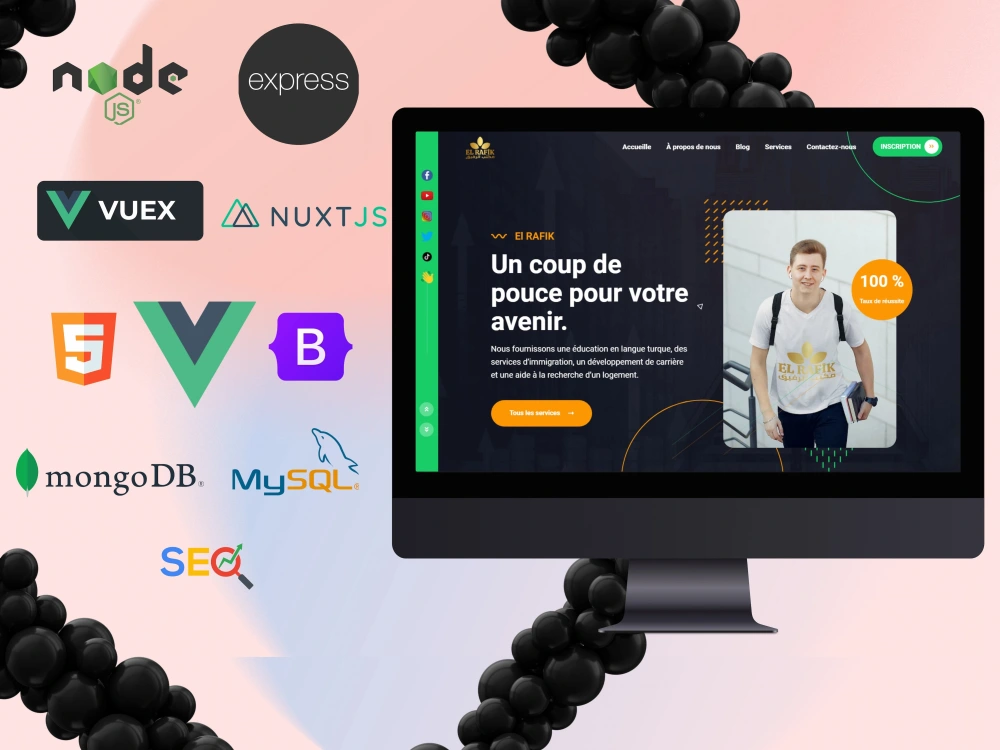A Web Application using Vue.js/Nuxt.js Node.js/Express.js Full stack ...