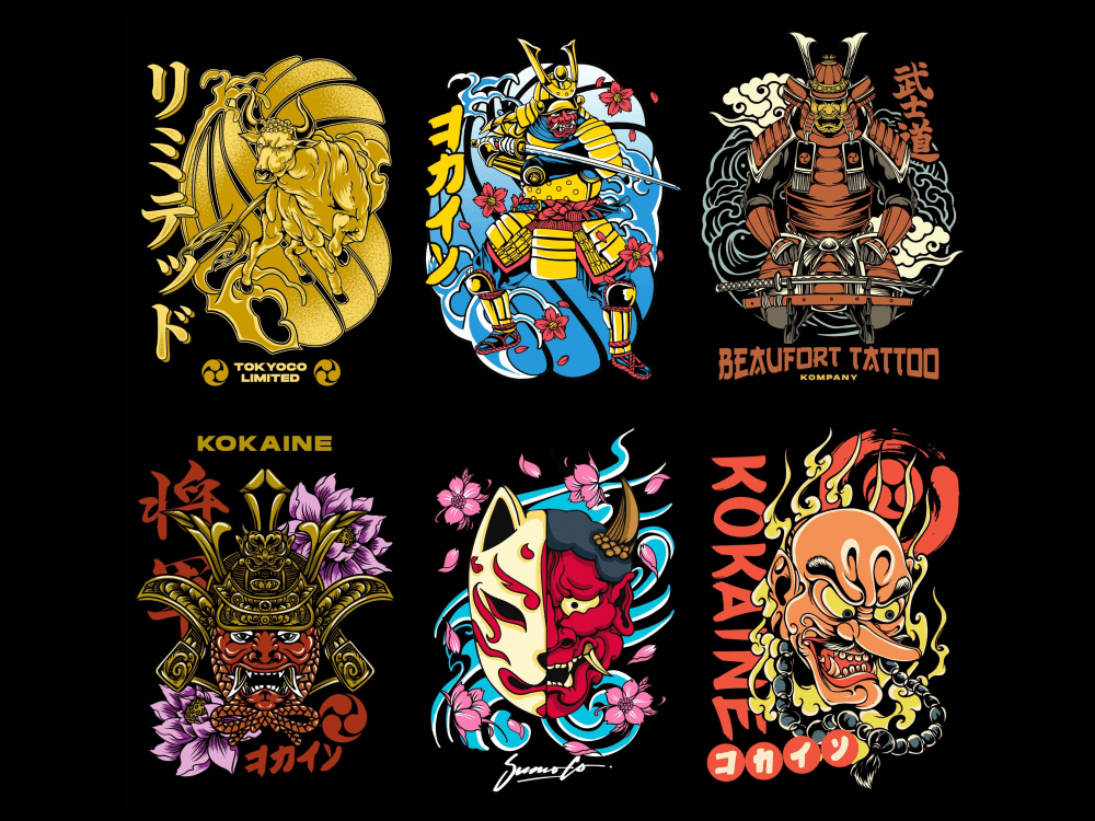 Cool japanese style t-shirt design | Upwork