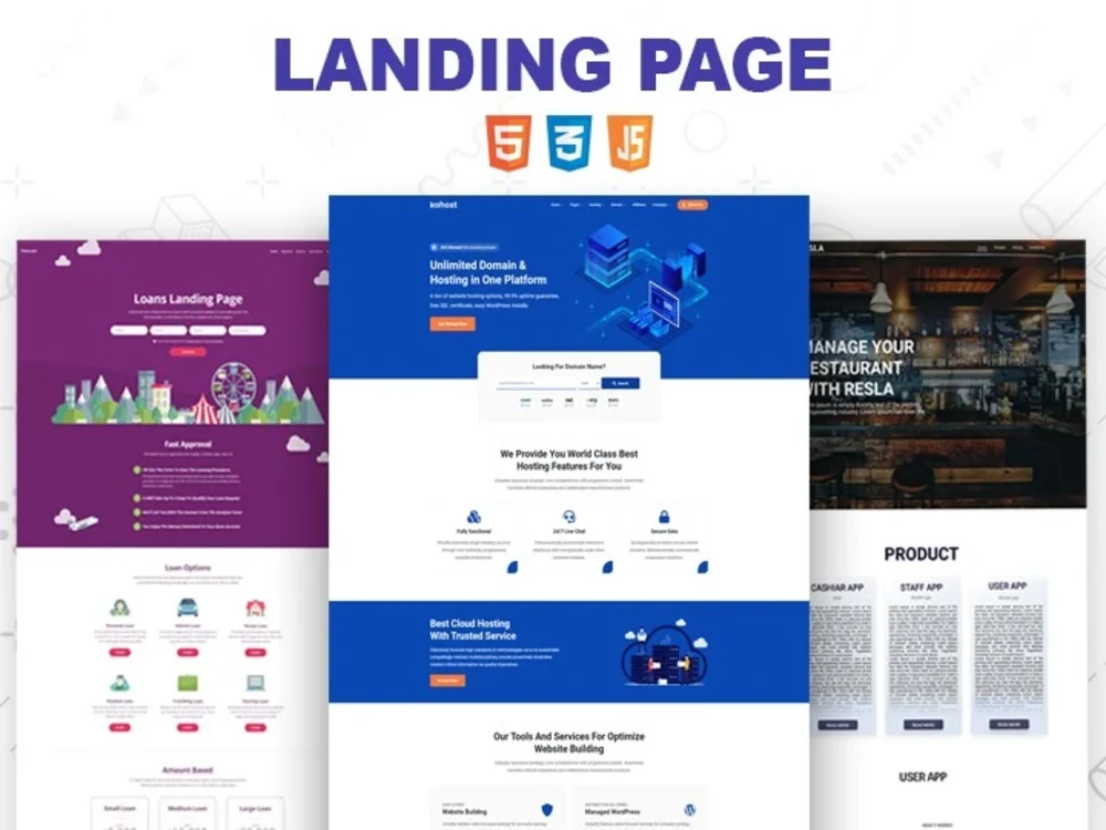 A fantastic looking landing page | Upwork