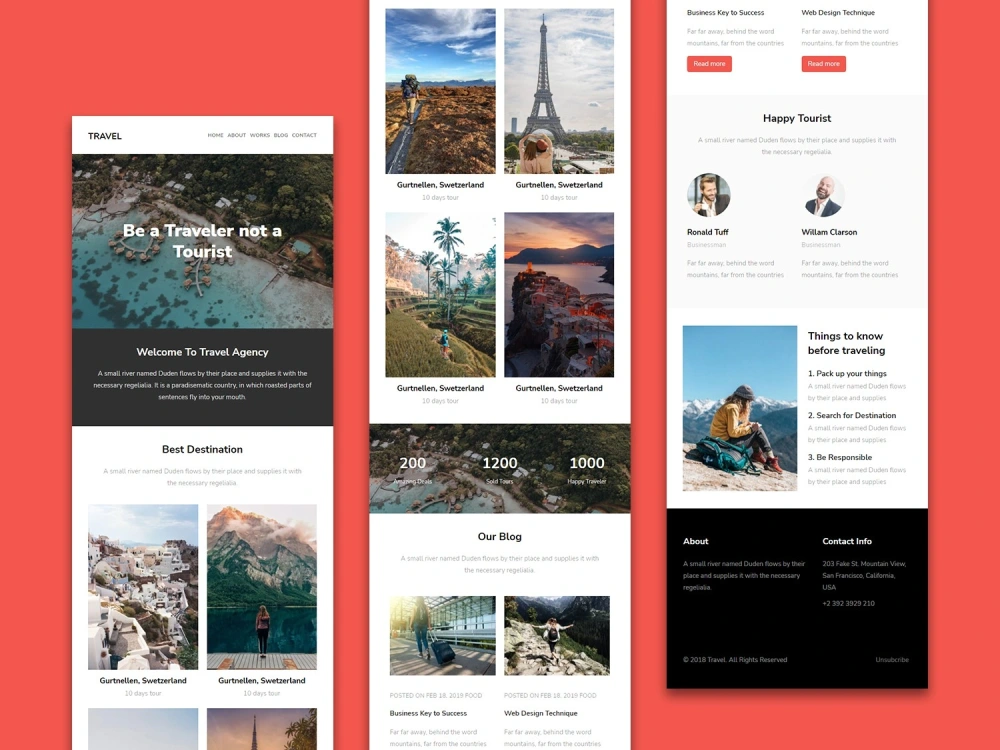 Responsive Html Email Template For Your Campaign | Upwork