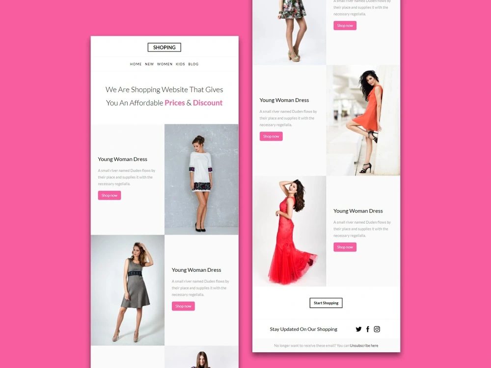 Responsive Html Email Template For Your Campaign | Upwork