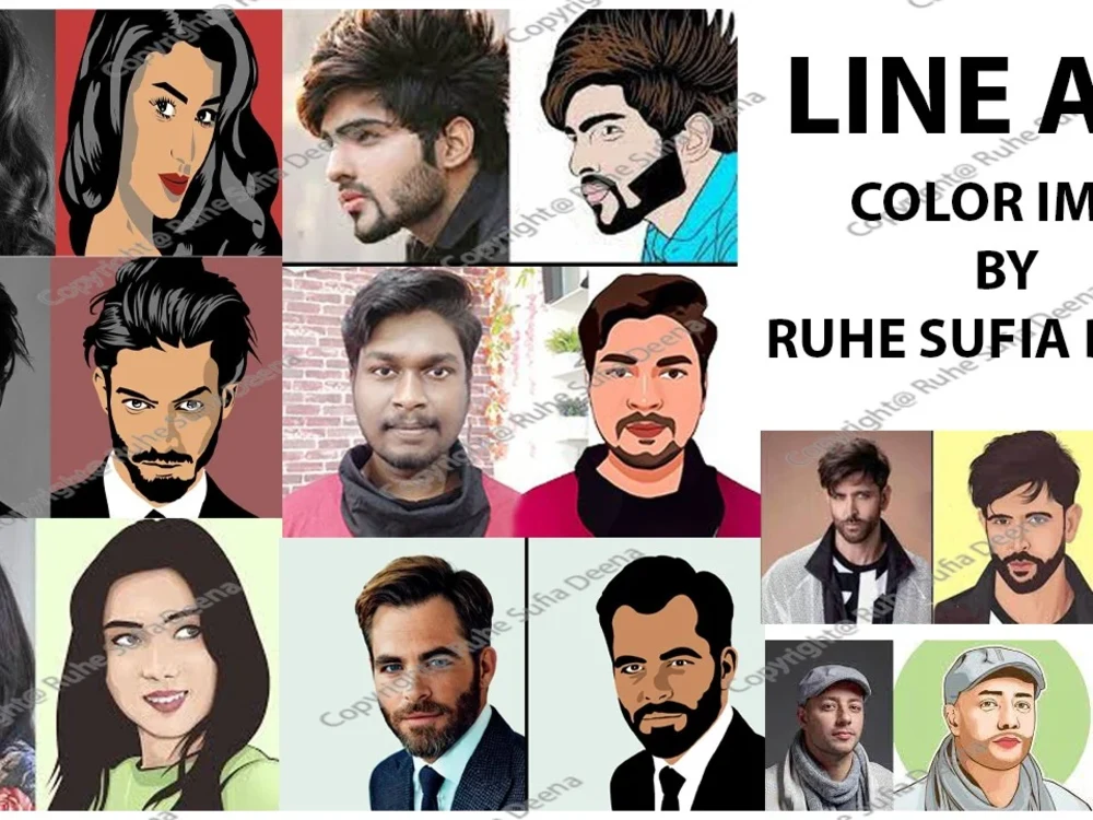 Converted image/sketch to line art-digital art-illustration within 2 ...