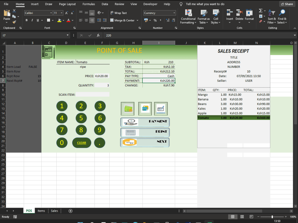 POS System Developed by Macros VBA | Upwork