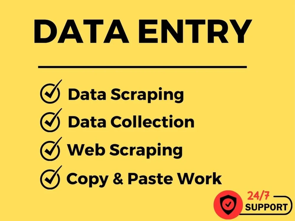 Data entry, web scraping, excel, typing, copy and paste services | Upwork
