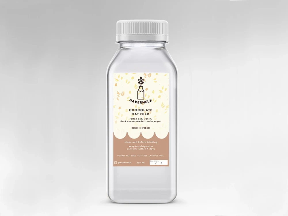 A simple and classy label food packaging design | Upwork