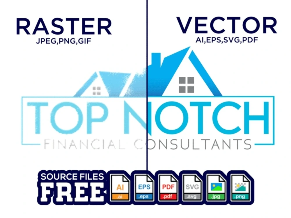 High-resolution editable vector files(AI, EPS, SVG, PDF) from a raster ...