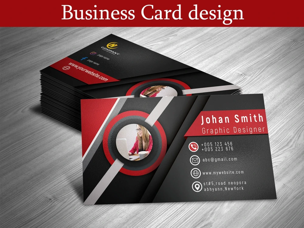 An minimalist, unique, custom, business card design | Upwork