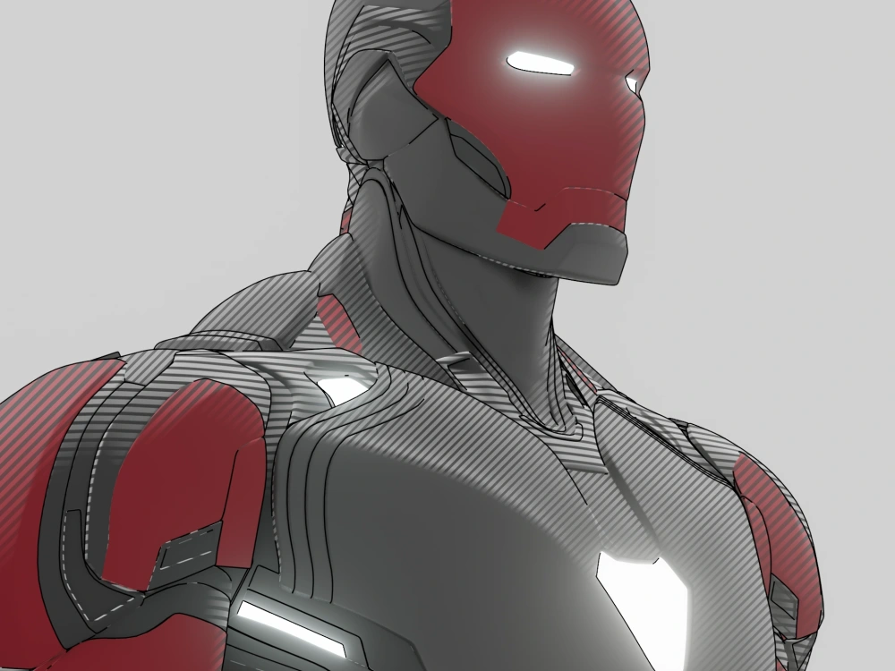 A highly detailed 3d / 2d line art and illustration | Upwork