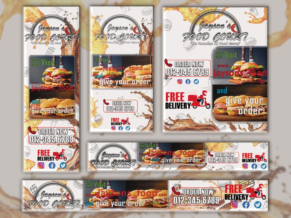 Eye catching web banner designs | Upwork