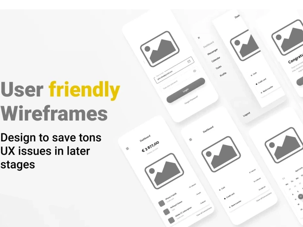 UX flow and wireframes for your app | Upwork