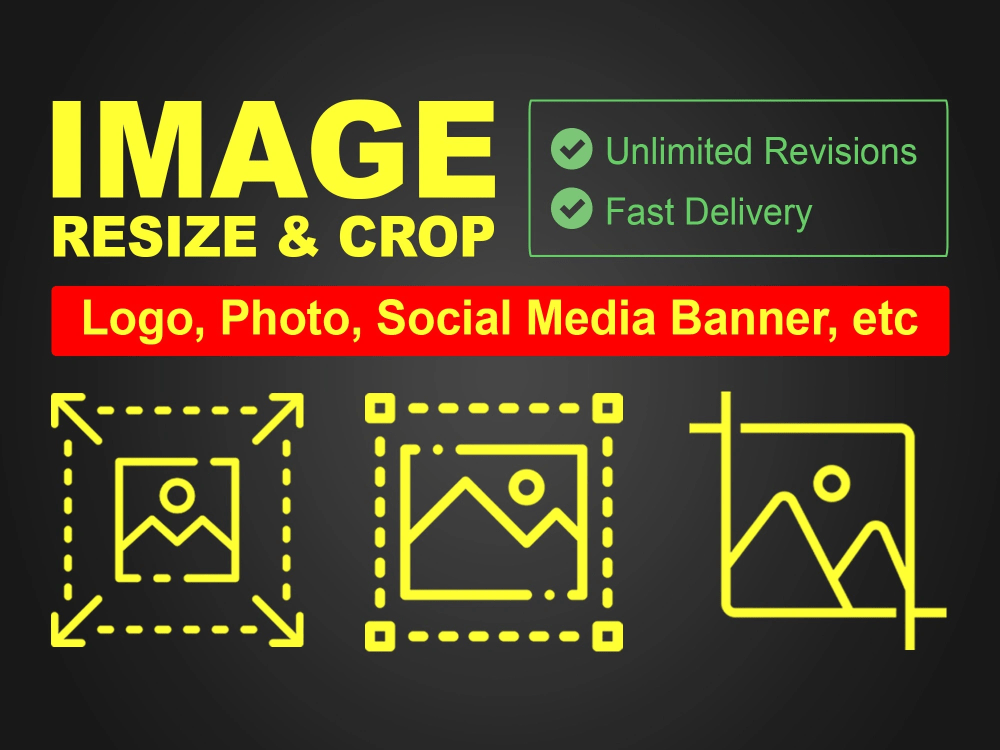 Image resizing and crop, photo resize, photo crop, compress images | Upwork