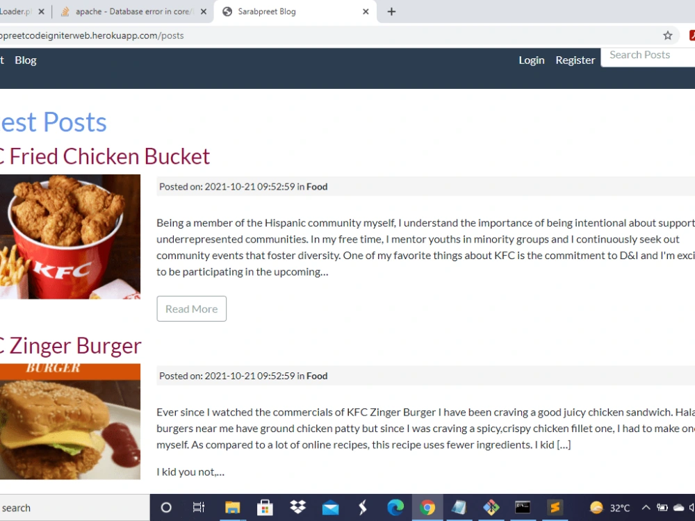 A PHP CodeIgniter website connected with MYSQL database for your ...