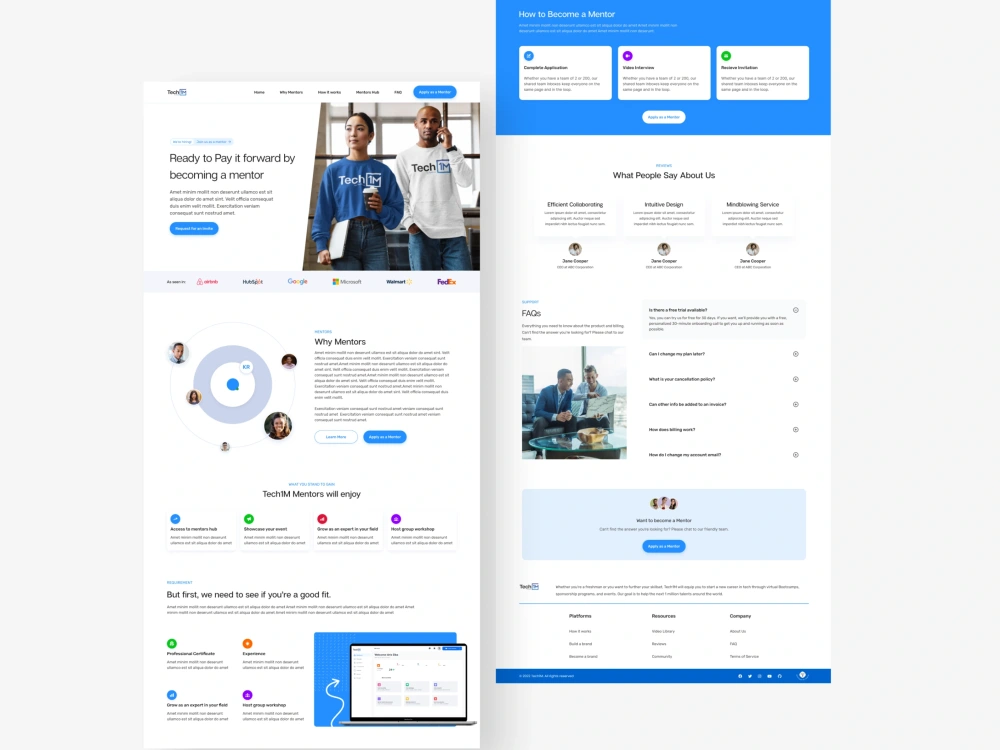 Responsive website UI/UX design, web UI or landing page UI design in ...