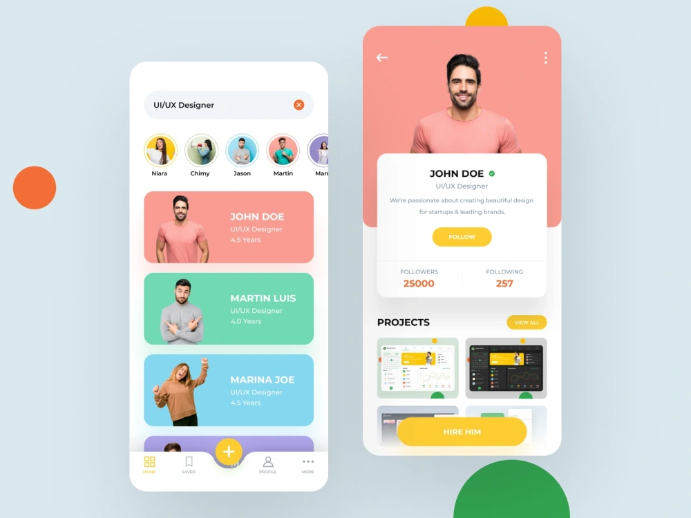 Android, IPhone and websites prototype design UX/UI | Upwork