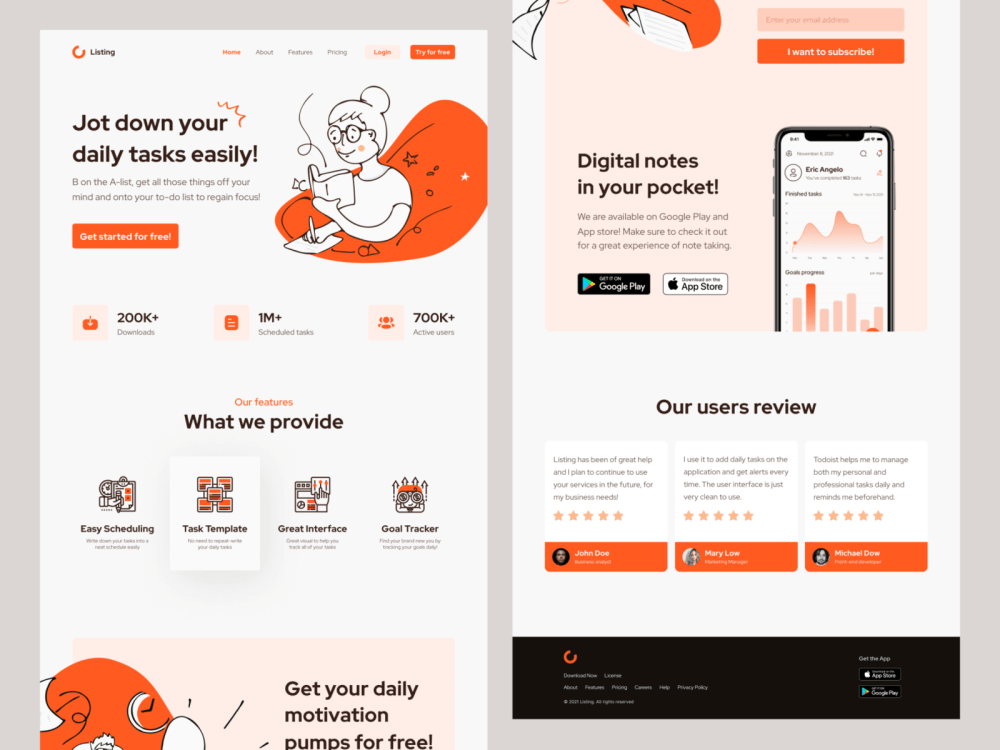 A compelling landing page website design for your business | Upwork