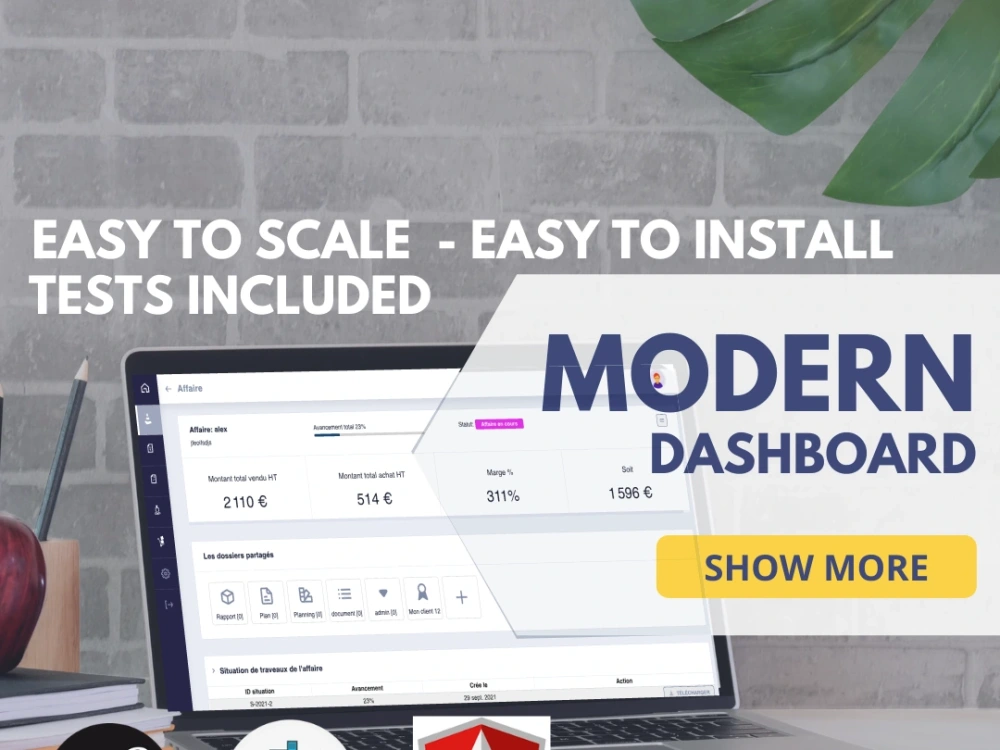 A fully functional dashboard with symfony and angular. | Upwork