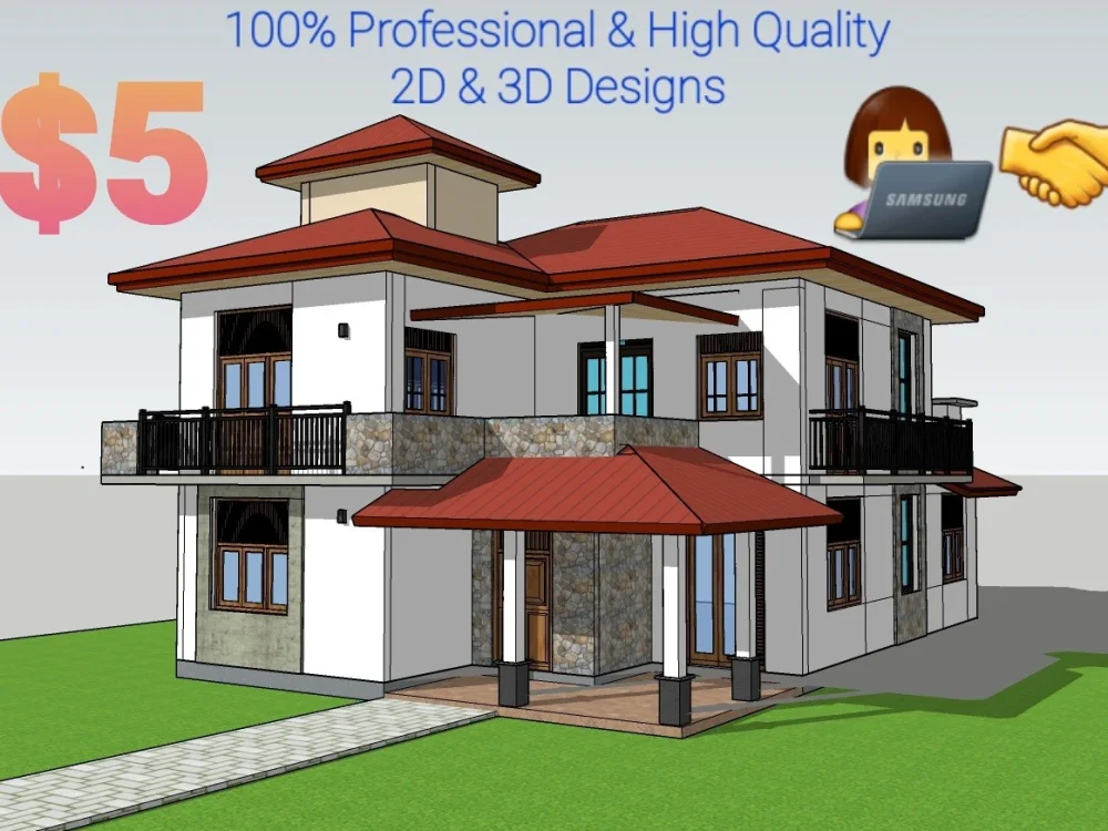 100% Professional & High Quality 2D AutoCAD Plans and 3D Designs | Upwork