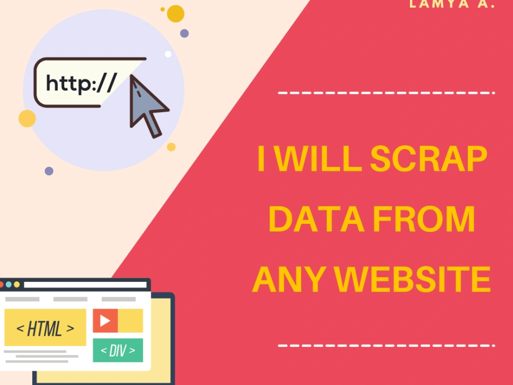 Dataset from any website with web scraping | Upwork
