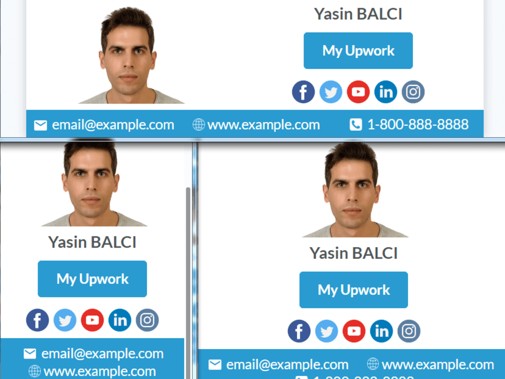 An HTML email signature template | Upwork