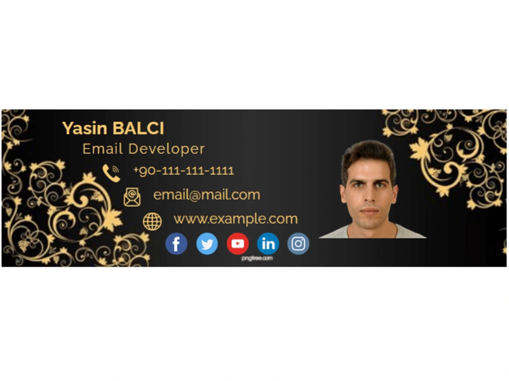 An HTML email signature template | Upwork