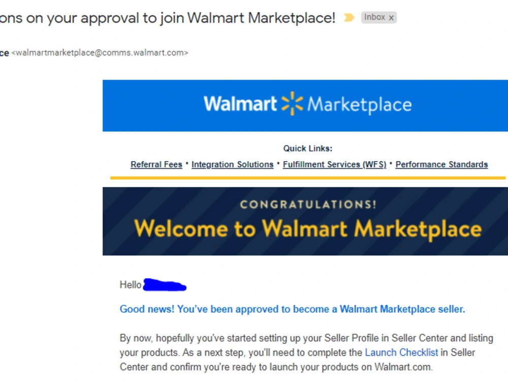 Your account approved to sell on Walmart Marketplace | Upwork