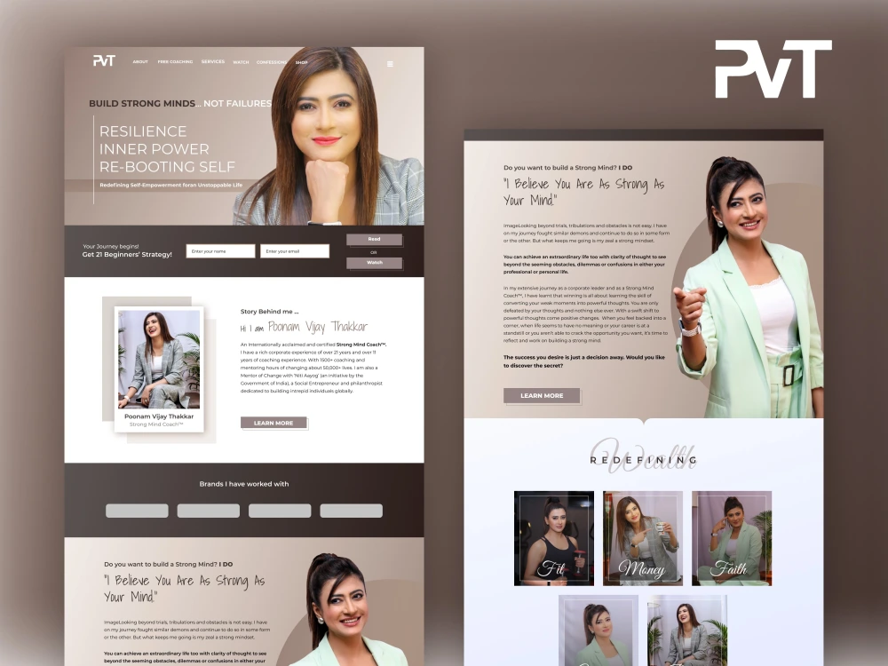 A fully designed landing page considering UX to get you more ...