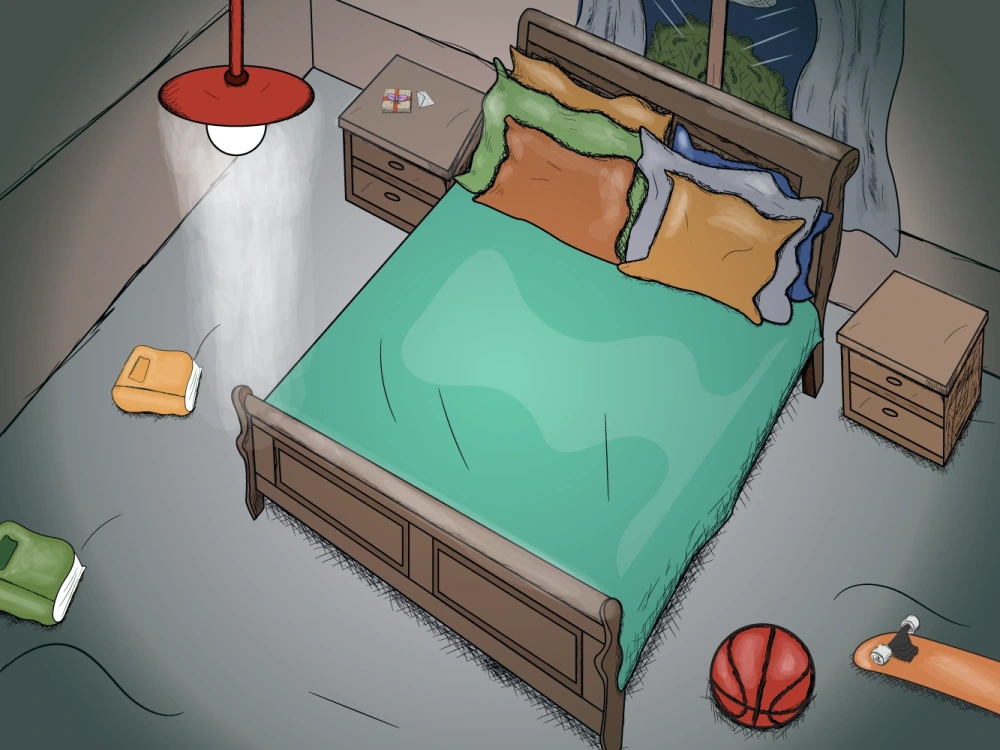 Vector interior backgrounds illustration for 2d animation or background ...