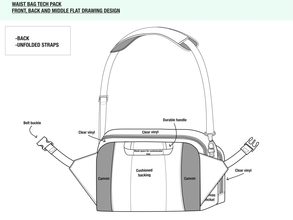 One complete Bag Tech Pack Ready for Prototyping | Upwork