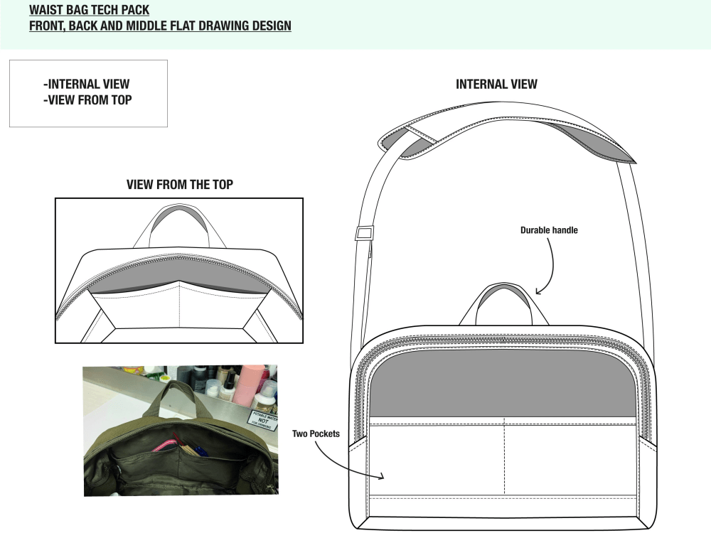 One complete Bag Tech Pack Ready for Prototyping | Upwork