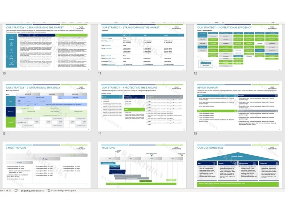 A corporate PowerPoint Presentation in the likes of McKinsey, BCG, Bain ...