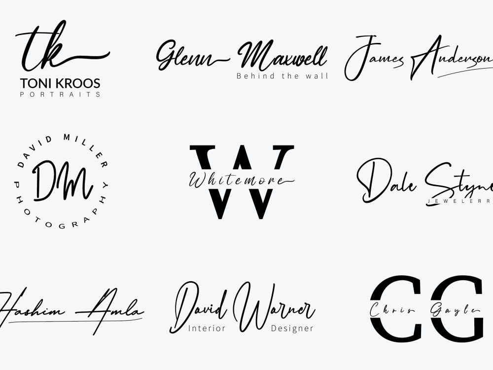 A handwritten cursive handwriting script signature logo within 1 hour ...