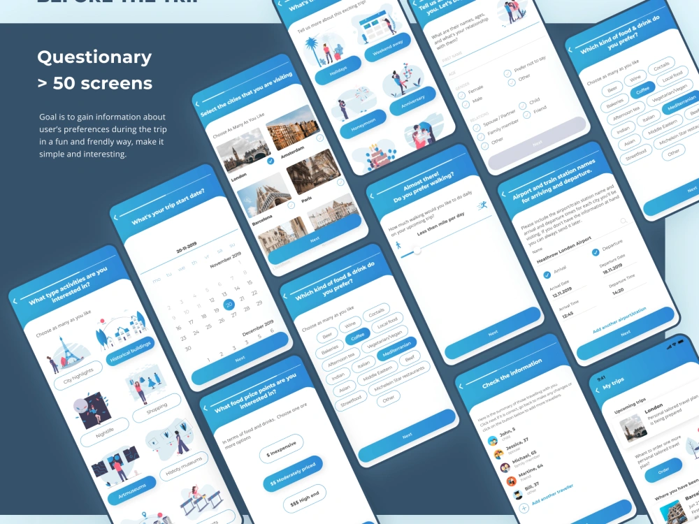 Mobile App design: modern, standing out, clean and well-structured | Upwork