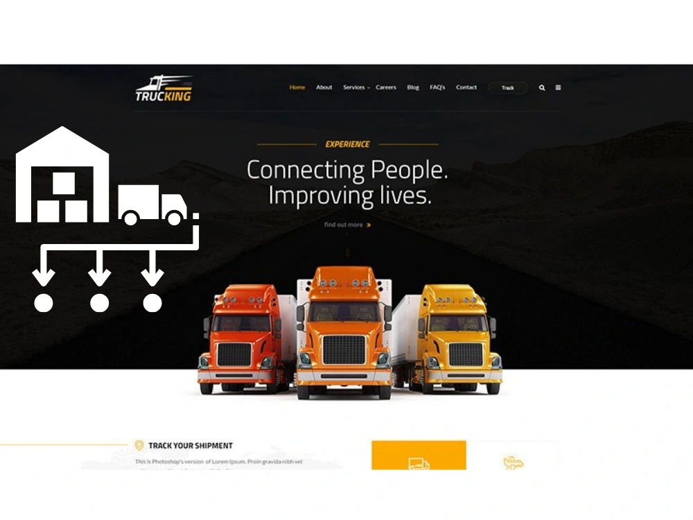 An amazing Logistics website for your freight company | Upwork