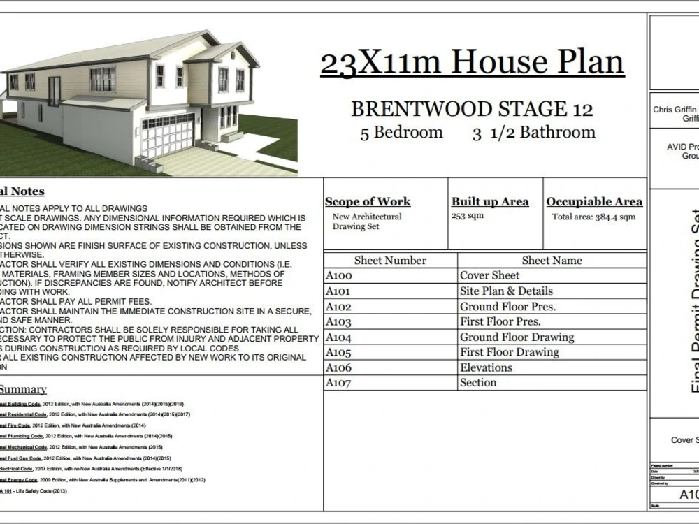 A complete set of drawing in Revit / Autocad | Upwork