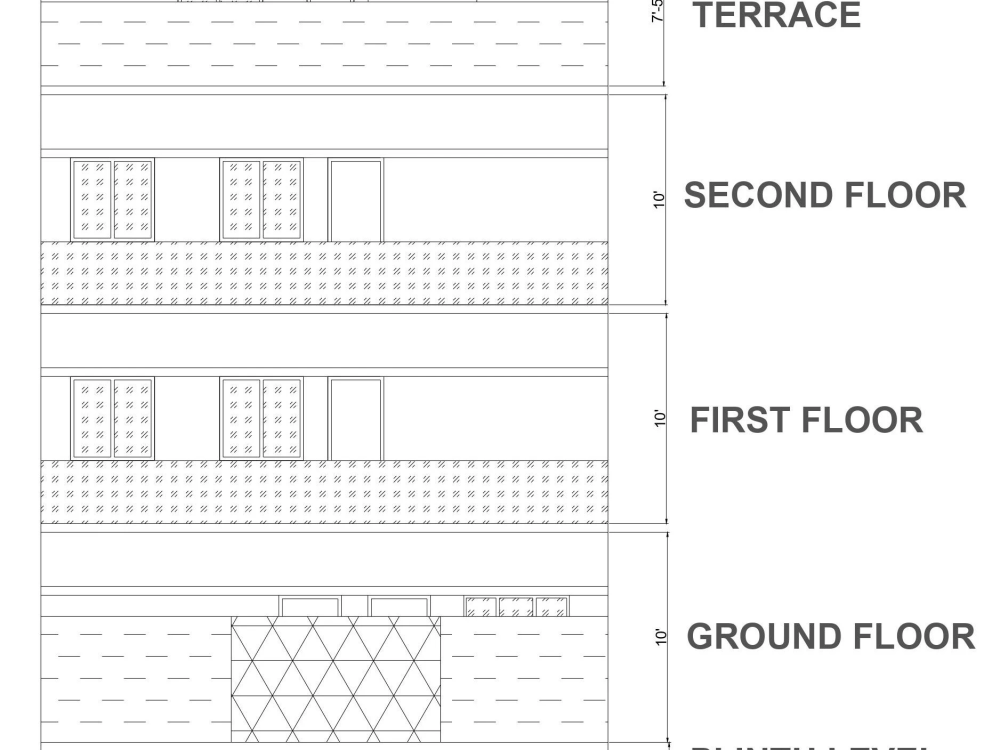 Design 2D Elevation Plan of building | Upwork
