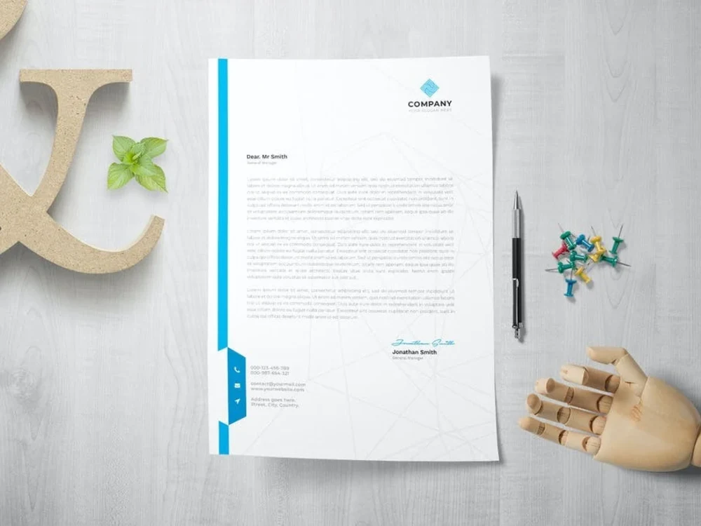 Editable letterhead template in word format | Upwork