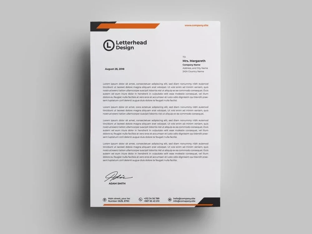 Editable letterhead template in word format | Upwork