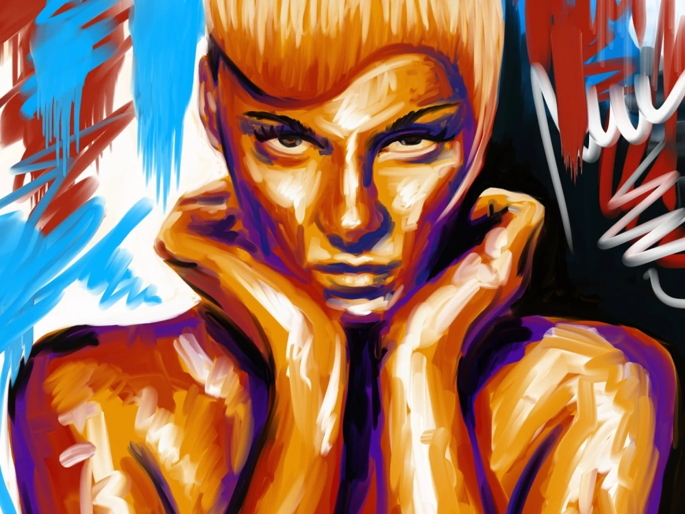 Abstract pop art portrait | Upwork