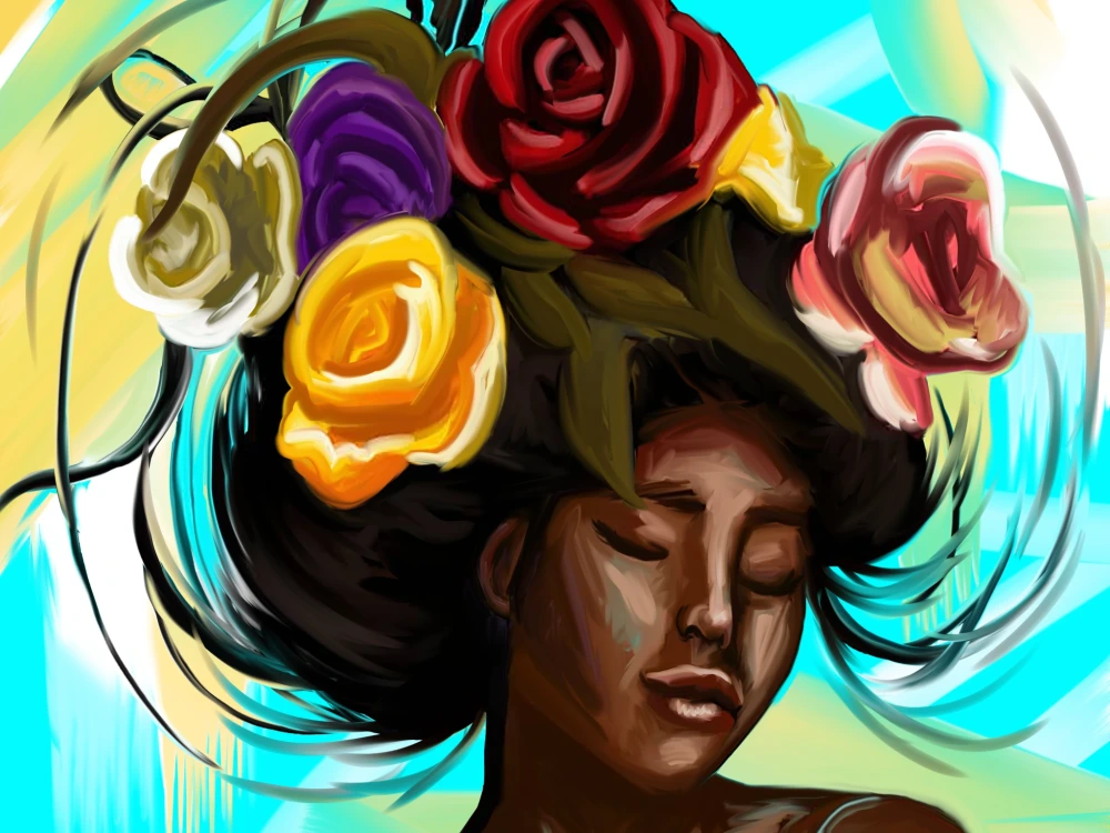 Abstract pop art portrait | Upwork