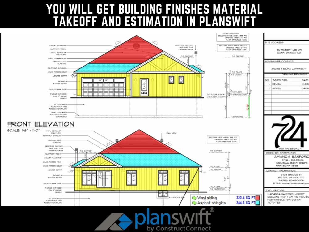 Building finishes material takeoff and estimation in PlanSwift | Upwork