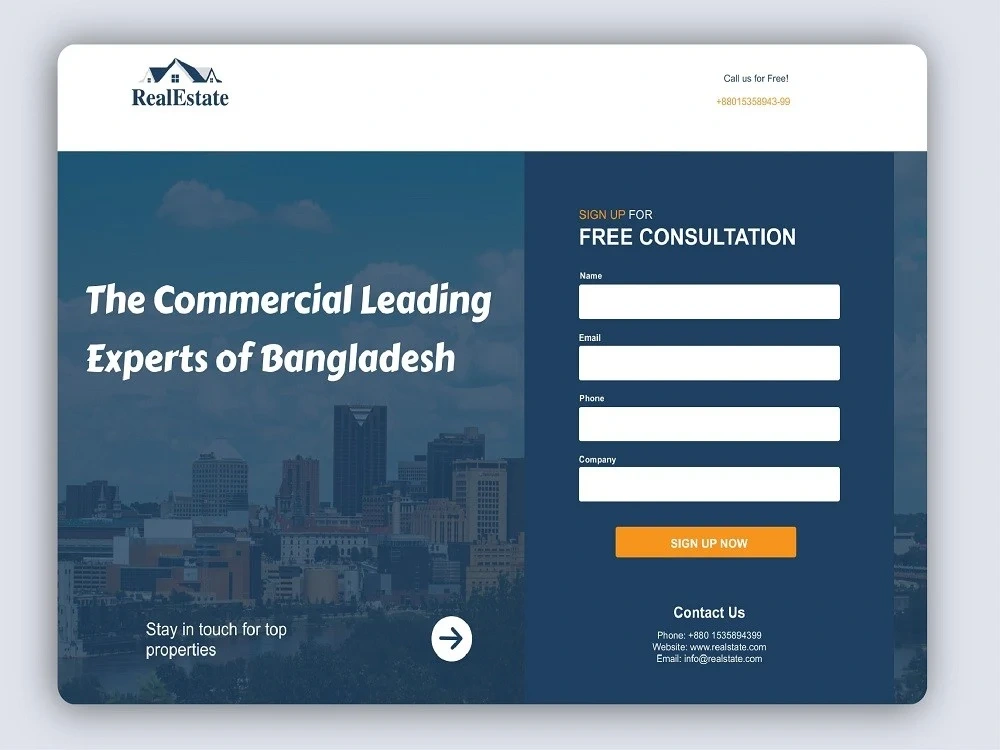 Modern and eye-catching UI/UX design for Website and Landing Page | Upwork