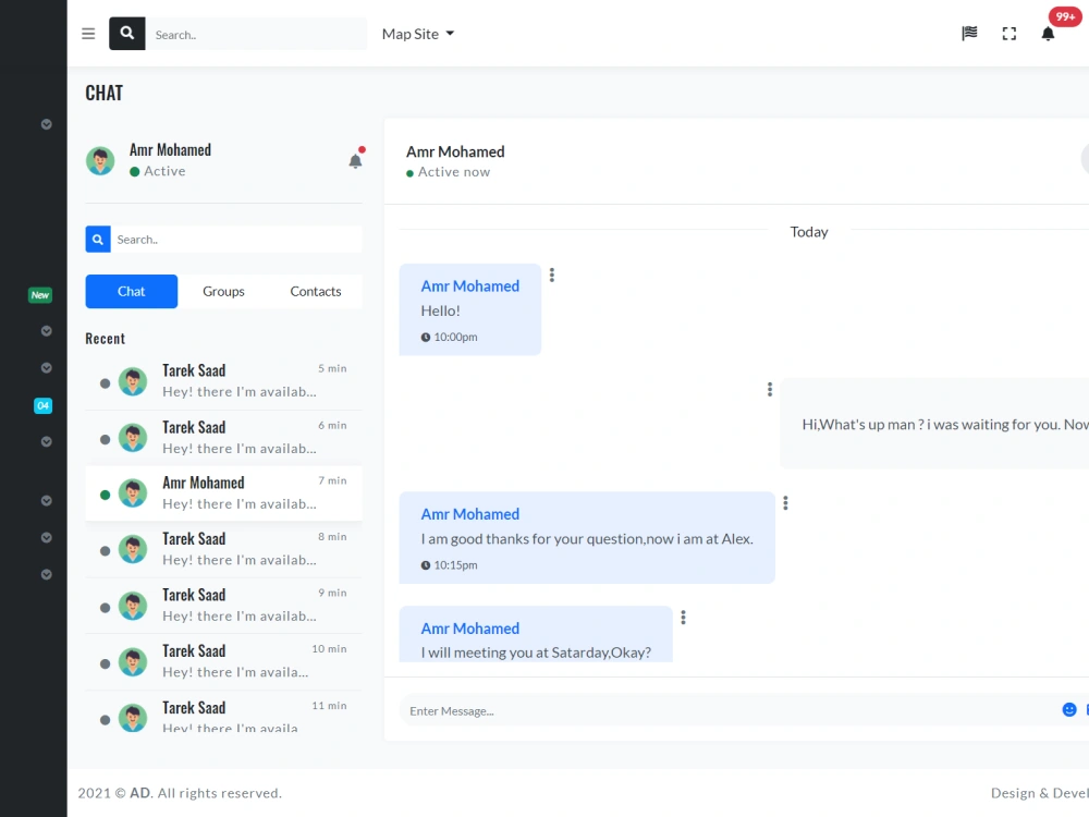 Dashboard admin template for your site | Upwork