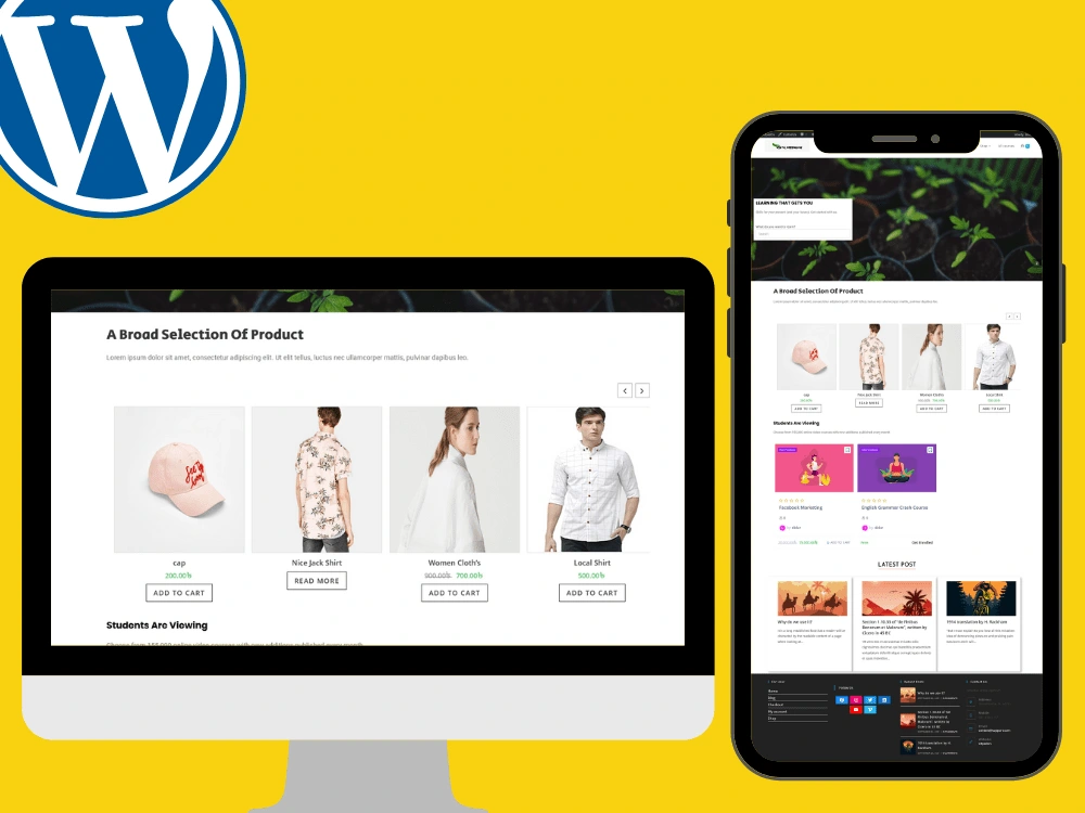 Full WordPress dynamic & mobile responsive website | Upwork