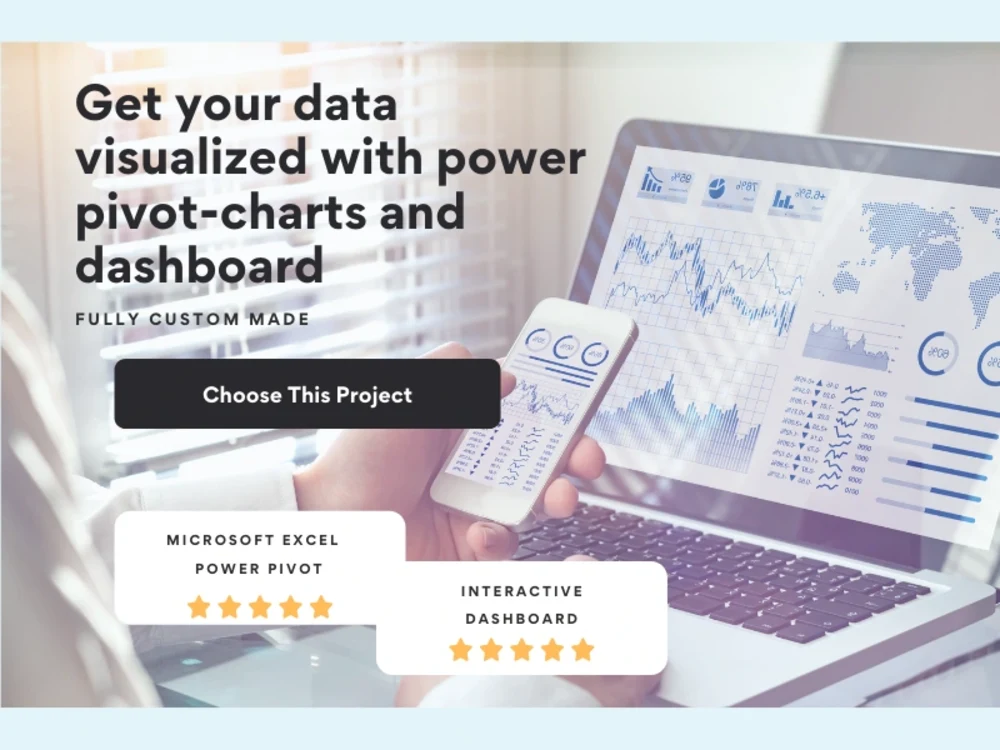 A fully automated excel workflow with pivot-graphs and dashboard | Upwork