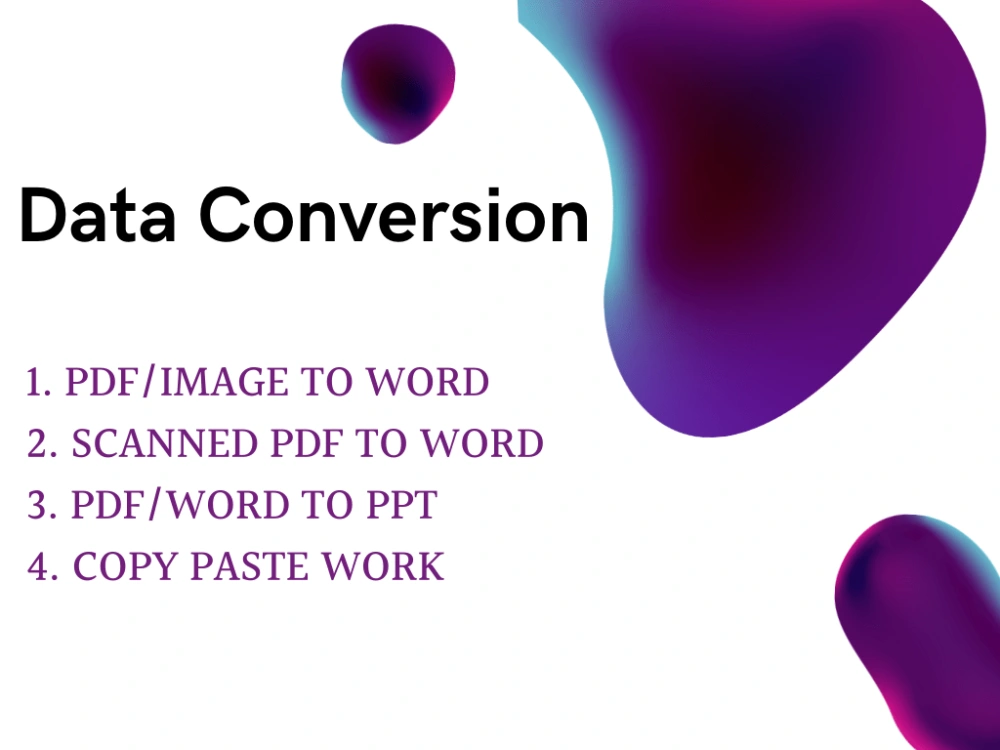 A PDF/Image converted in Word and PPT | Upwork