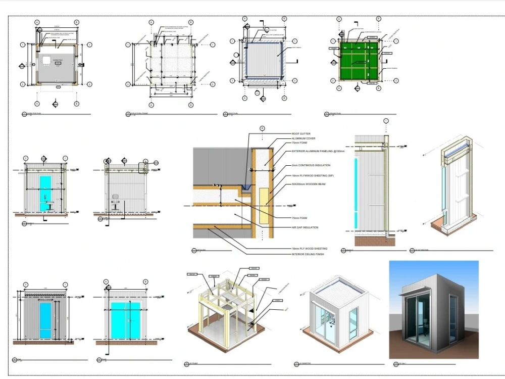 An Outdoor workstation or Cabin design with SIP building materials | Upwork