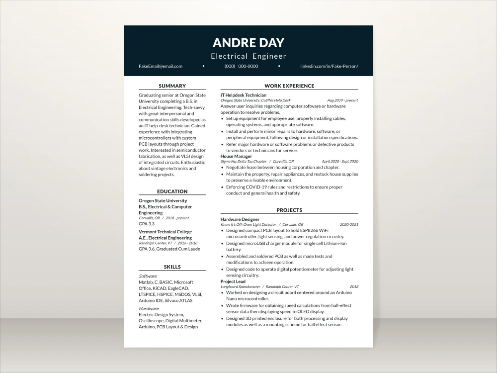 A polished resume customized to your field and industry | Upwork