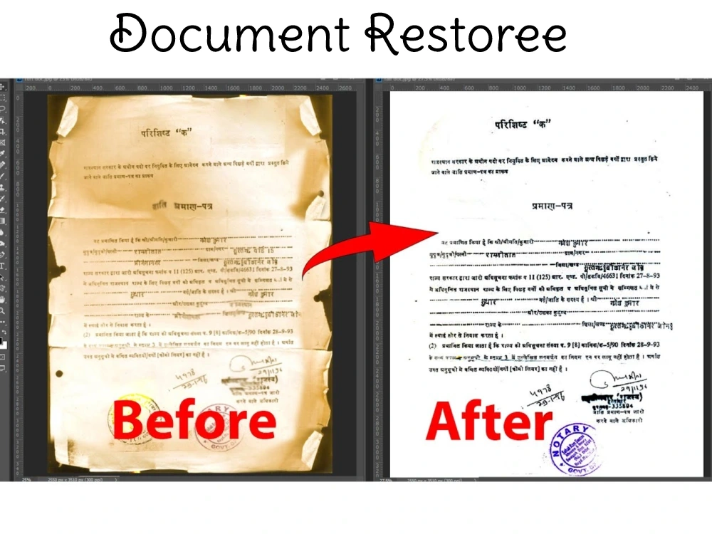 Repair restore fix your old, damaged signature and document | Upwork